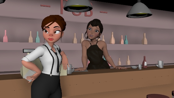 11 Second Club - barista and waitress
